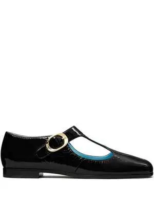 Tory Burch Violet T-strap Loafers - Black