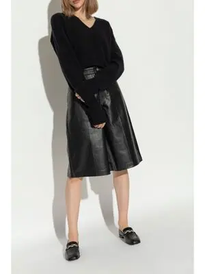 JIMMY CHOO Tilda Leather Loafers - Black