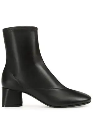 SERGIO ROSSI Sr Pilier Leather Ankle Boots