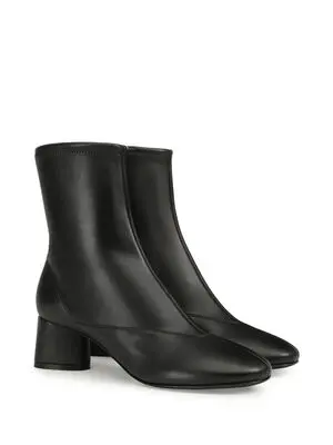 SERGIO ROSSI Sr Pilier Leather Ankle Boots