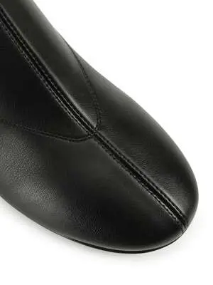 SERGIO ROSSI Sr Pilier Leather Ankle Boots