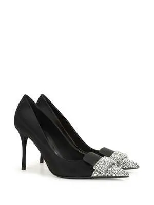 SERGIO ROSSI Embellished 90mm Leather Shoes