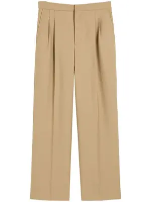 Ami Pressed-crease Wool Trousers