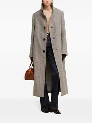 AMI Paris High-neck Wool Coat