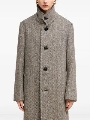AMI Paris High-neck Wool Coat