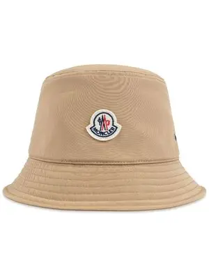 Moncler Logo-patch Hat - Neutrals