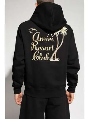 Amiri Embroidered Logo Hoodie