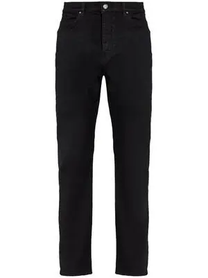 Amiri Mid-rise Slim-cut Jeans - Black
