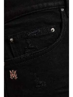 Amiri Mid-rise Slim-cut Jeans - Black