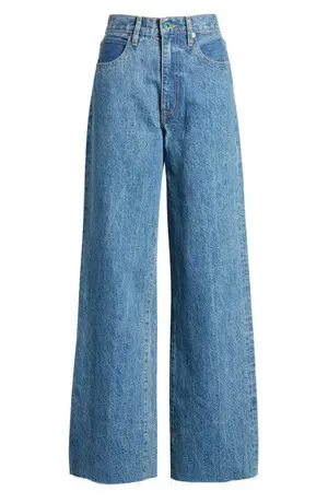 SLVRLAKE Grace Wide Leg Jeans - Heartache
