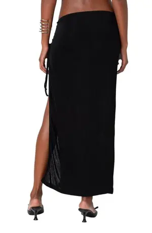 EDIKTED Goldie Slit Maxi Skirt