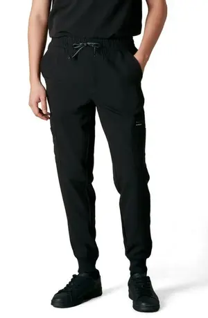 MEMBERS ONLY London Jogger Scrub Pants - Black