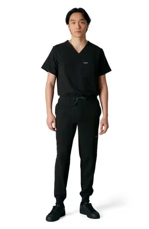 MEMBERS ONLY London Jogger Scrub Pants - Black