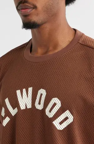 ELWOOD Logo Mesh Graphic T-shirt