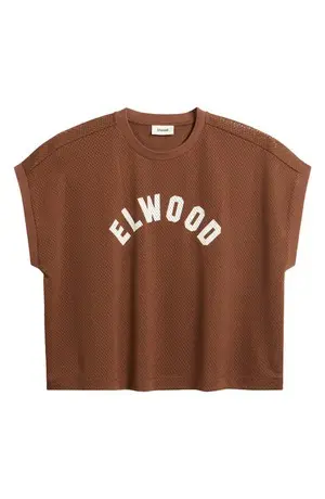 ELWOOD Logo Mesh Graphic T-shirt