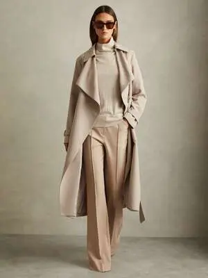 REISS Hadley High-rise Flared Trousers