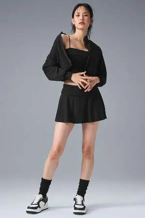 Alo Yoga Cropped Full Zip Jacket