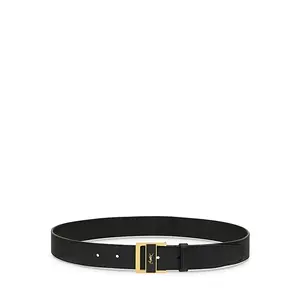 Saint Laurent Gio Box Leather Belt