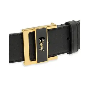 Saint Laurent Gio Box Leather Belt