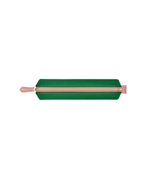 MAISON DE SABRE Leather Pencil Case - Emerald Lily