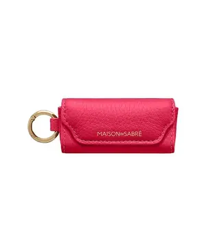 MAISON DE SABRE Leather Lipstick Charm - Fuchsia Lavender