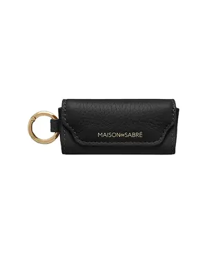 MAISON DE SABRE Leather Lipstick Charm - Rouge Noir