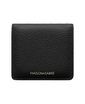 MAISON DE SABRE Leather Compact Mirror - Rouge Noir