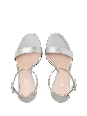 GIANVITO ROSSI Portofino 105 Sandals - Silver Nappa