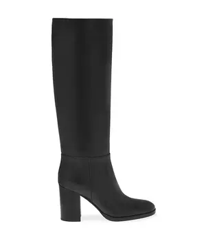 Italian Leather Knee High Boots