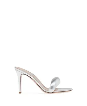 GIANVITO ROSSI Bijoux Mule 85 - Silver