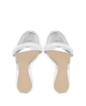 GIANVITO ROSSI Bijoux Mule 85 - Silver