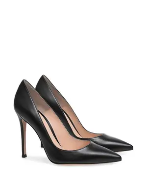 GIANVITO ROSSI 105 Pumps - Black Leather