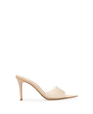 GIANVITO ROSSI Elle 85 Mules - Neutrals