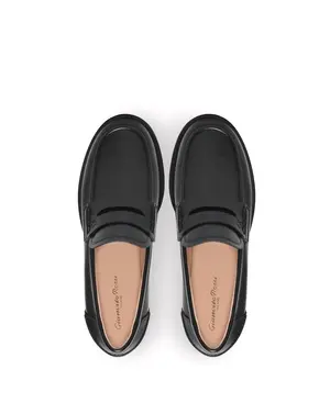 GIANVITO ROSSI Michael Loafers - Black Calf Leather