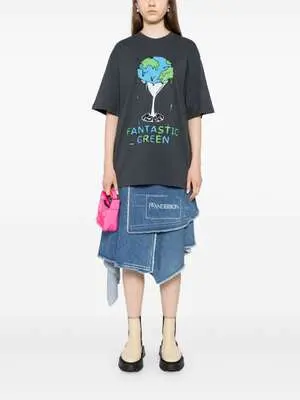 MSGM Graphic-print Cotton T-shirt