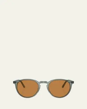 Oliver Spencer Oliver Peoples O'Malley Round Sunglasses Blue