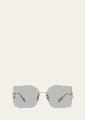 Miu Miu Miu Miu MU 54YS 80 Rimless Sunglasses Gray