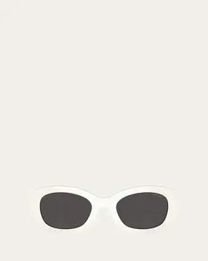 Prada Oversized Prada Oval Sunglasses Bone
