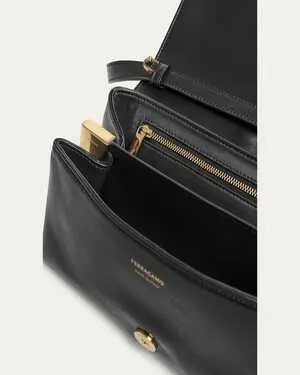 FERRAGAMO F-show Small Flap Shoulder Bag - Nero