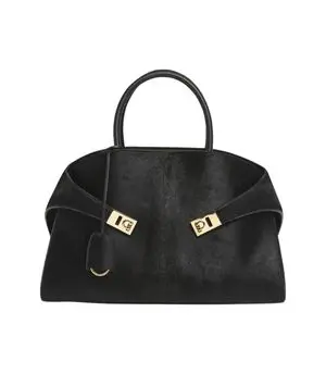 FERRAGAMO Ferragamo Hug Top Handle Bag - Nero