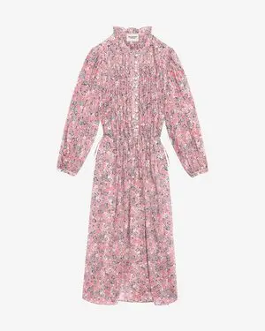 MARANT ETOILE Dalida Printed Cotton Voile Dress