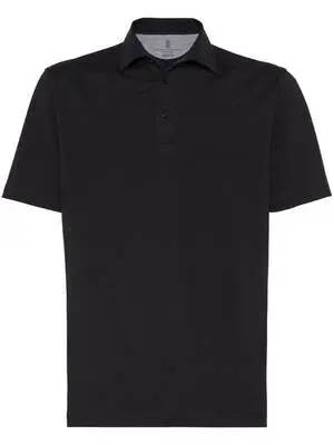 Brunello Cucinelli Short-sleeve Polo Shirt - Black