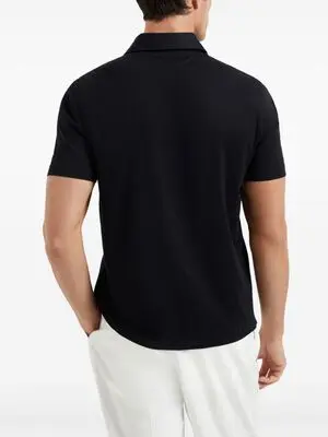 Brunello Cucinelli Short-sleeve Polo Shirt - Black