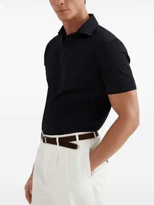 Brunello Cucinelli Short-sleeve Polo Shirt - Black