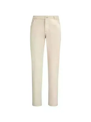 Brunello Cucinelli Logo-embroidered Jeans - Neutrals