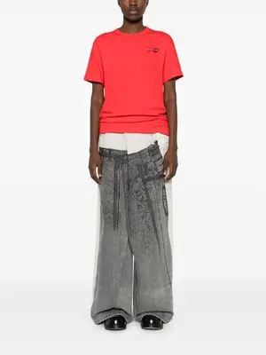 Play Comme Des Garcon Heart-patch T-shirt - Red