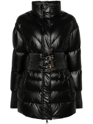 Versace Baroque-buckle Padded Jacket