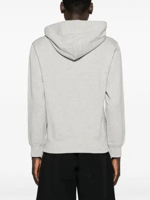 Play Comme Des Garcon Heart-motif Hoodie - Grey