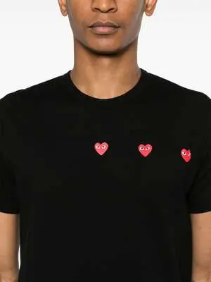Play Comme Des Garcon Heart-print T-shirt