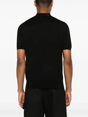 Play Comme Des Garcon V-neck Wool Cardigan - Black